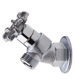 8121-LF - Hose Valve Bent Nose with Flange - Acorn Engineering